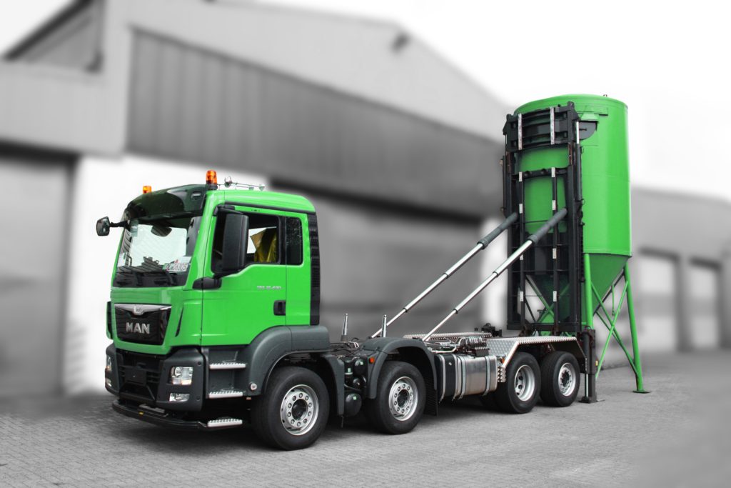 Silosteller - Silo-Wechselsysteme - Fahrzeugbau - Ladekrane