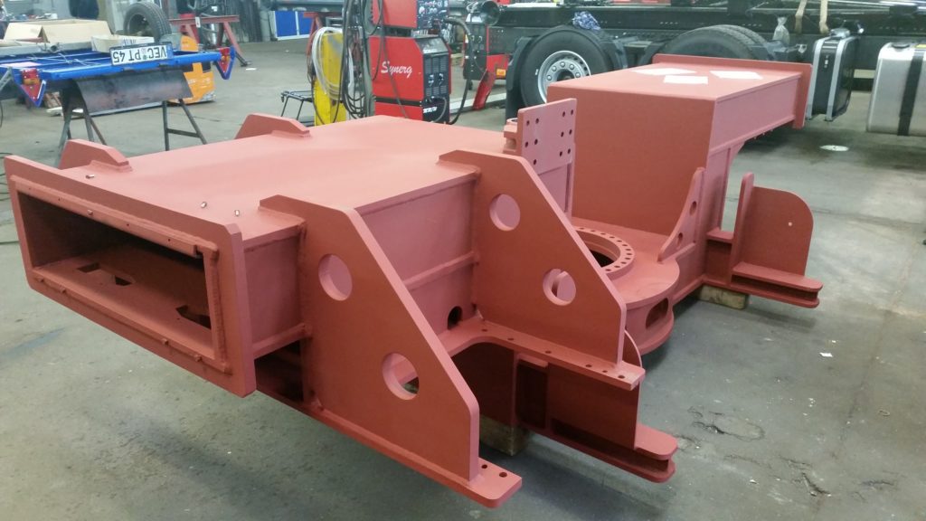 Steelwork for bespoke chassis - velsycon