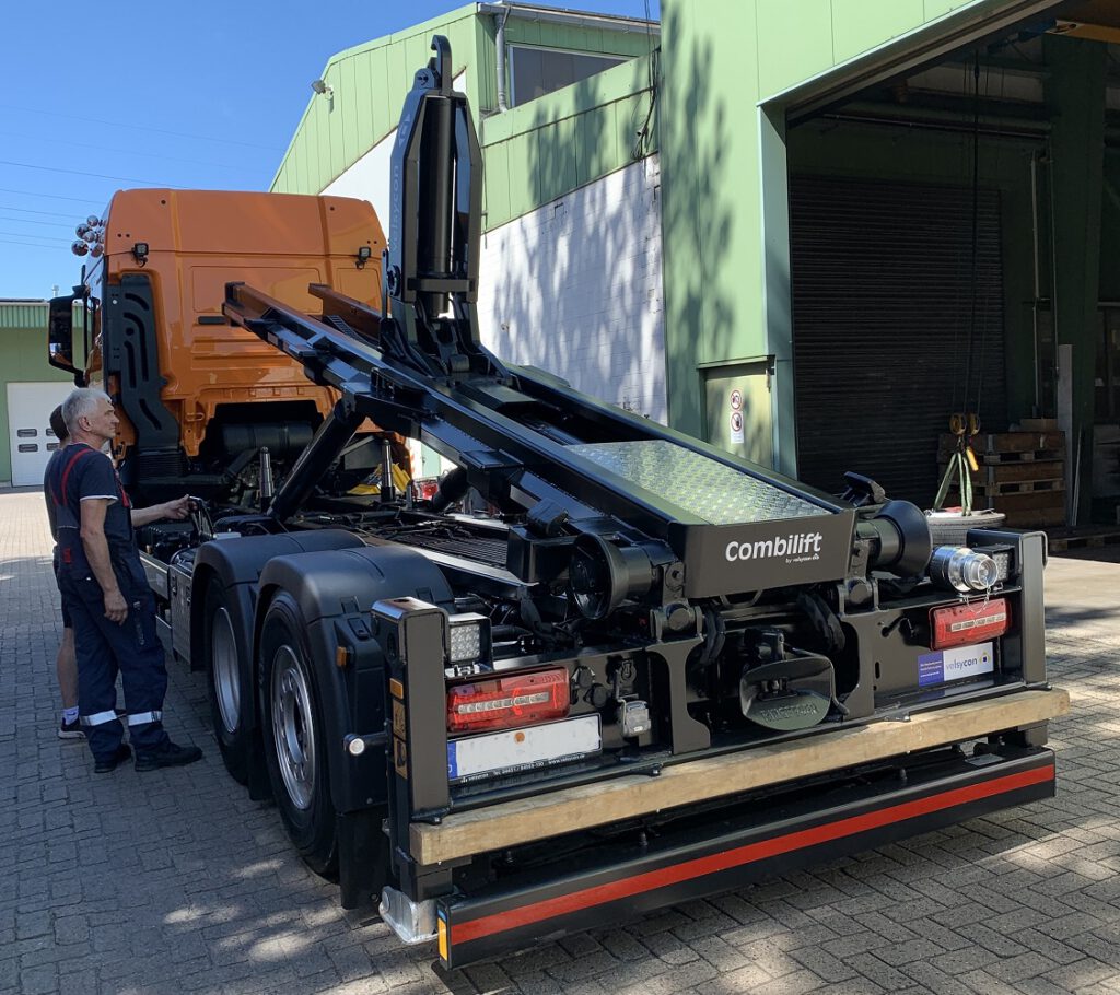 Silosteller Combilift - velsycon -Schraubenkompressor Nachblasen